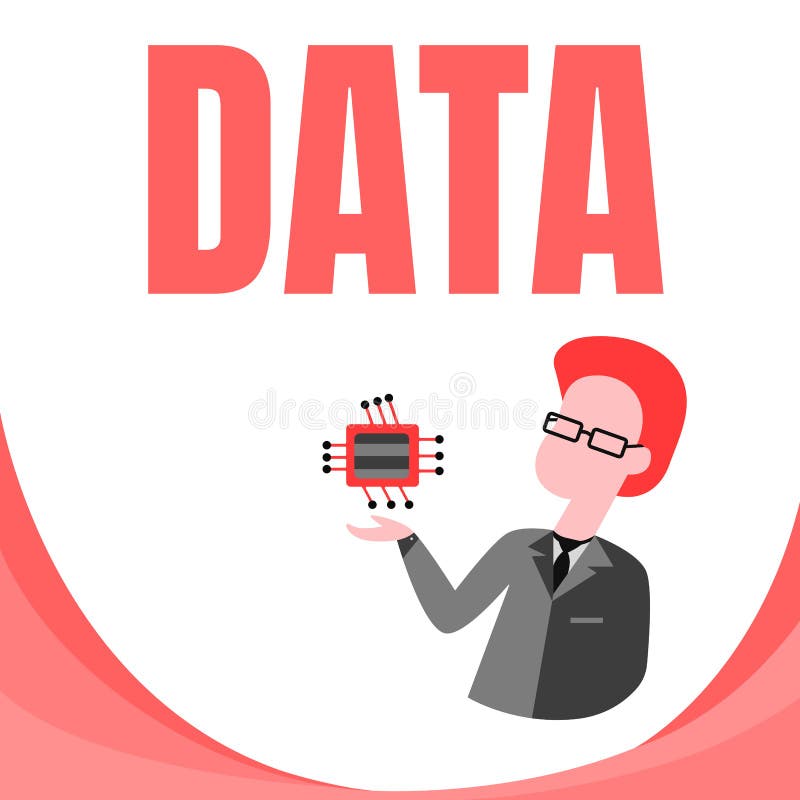 Sign Displaying Data. Business Idea Piece of Information Facts and ...