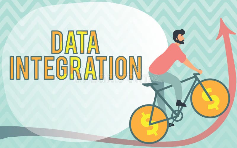 Inspiration Showing Sign Data Integration. Word Written on Combination ...