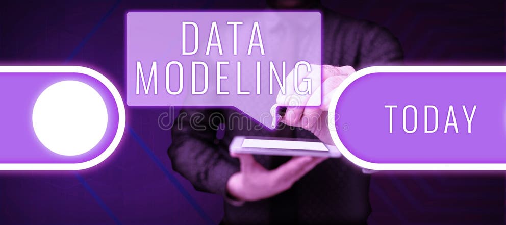 Text Sign Showing Data Modeling Business Concept Process Of Transferring Data Between Data