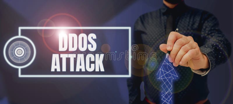 Hand Writing Sign Ddos Attack. Business Concept Disturbed Access To the ...