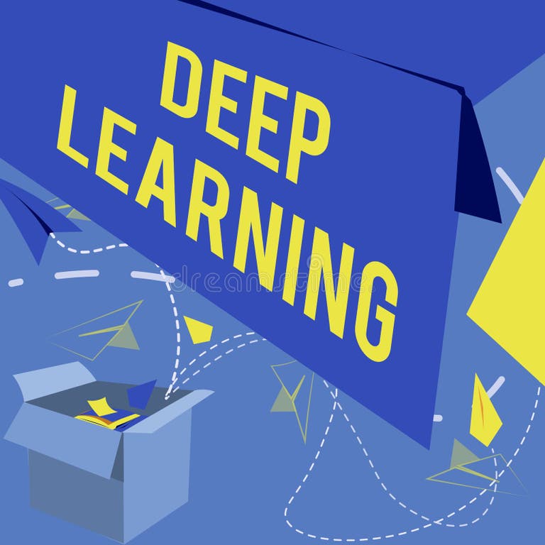 Text Sign Showing Deep Learning. Business Idea Hierarchical ...