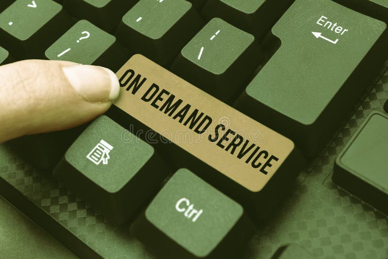 Sign Displaying on Demand Service. Business Idea Allows Consumers To ...