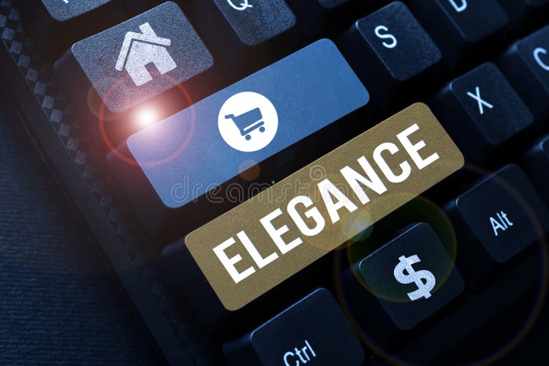 Sign Displaying Elegance. Concept Meaning Scientific Precision ...