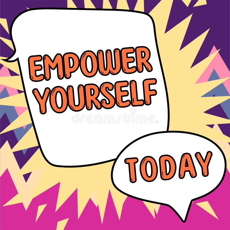Conceptual Caption Empower Yourself. Business Concept Taking Control of ... Conceptual Caption Empower Yourself. Business Concept Taking Control of ...