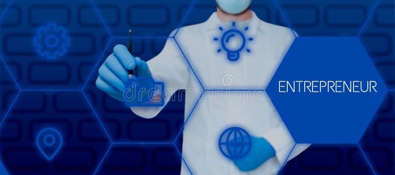 Sign Displaying Entrepreneur. Business Concept Enterprise Resource ...