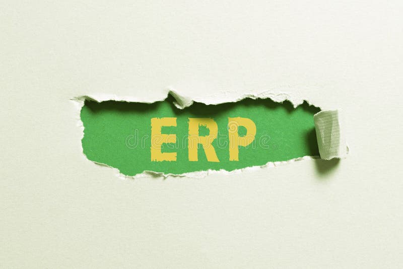 Sign Displaying Erp. Conceptual Photo Enterprise Resource Planning ...