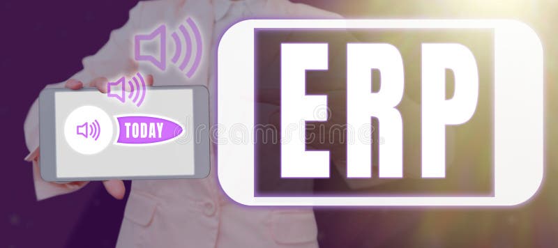 Text Showing Inspiration Erp. Business Approach Enterprise Resource ...