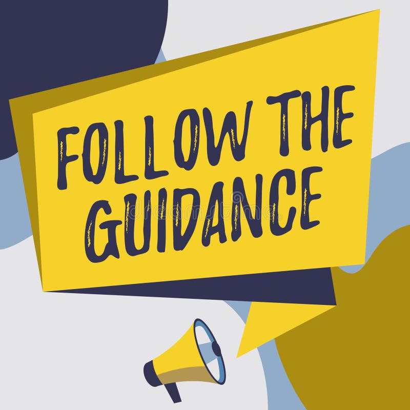 Sign Displaying Follow the Guidance. Concept Meaning Controlling a ... Sign Displaying Follow the Guidance. Concept Meaning Controlling a ...