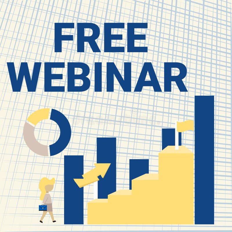 Sign Displaying Free Webinar. Business Idea Lecture Workshop Seminar ...