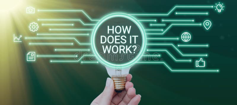 Text Sign Showing How Does it Work QuestionAsking on How Stuff Being ...