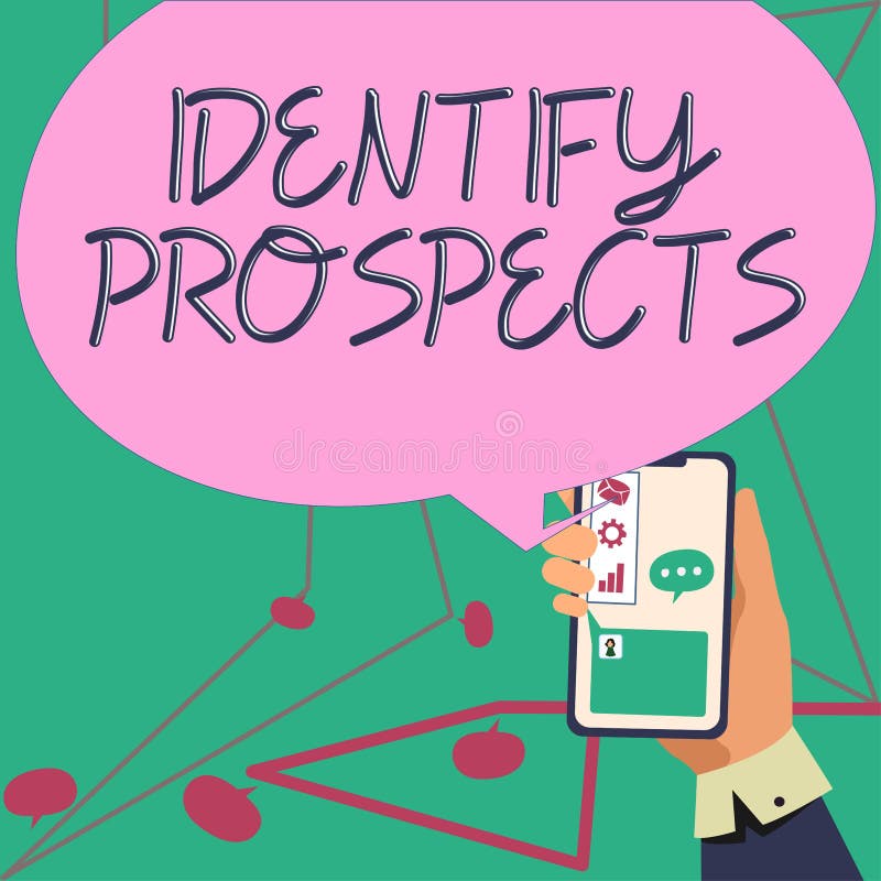 Sign Displaying Identify ProspectsPossible Client Ideal Customer ...
