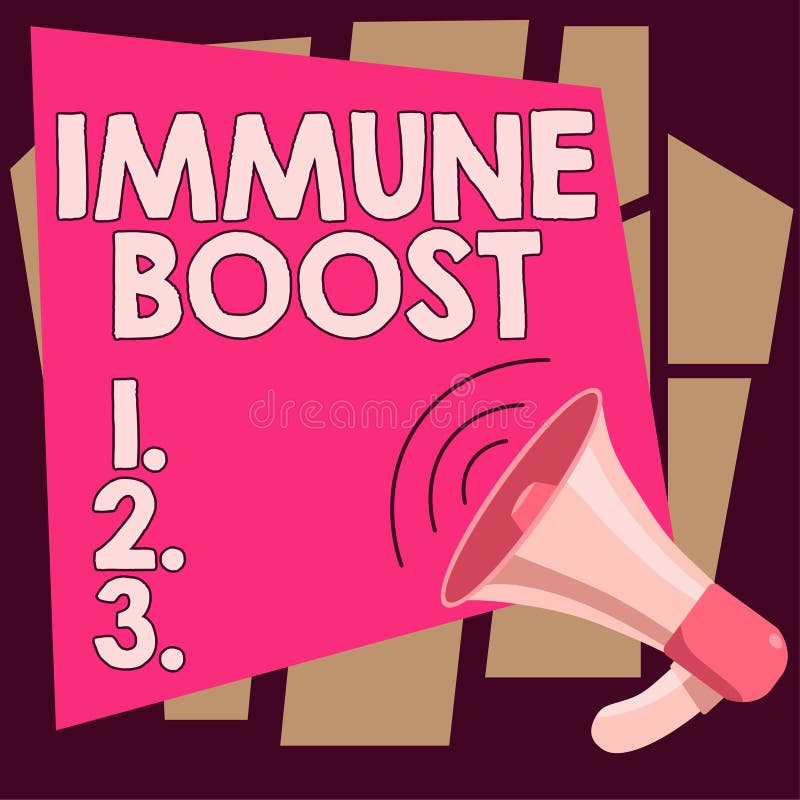 Sign Displaying Immune Boost. Internet Concept Being Able To Resist a ...
