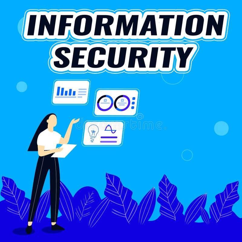 Sign Displaying Information Security. Business Approach INFOSEC ...