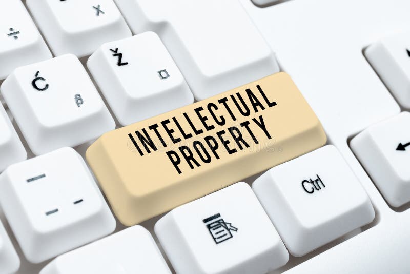 Sign Displaying Intellectual Property. Word for Protect from ...