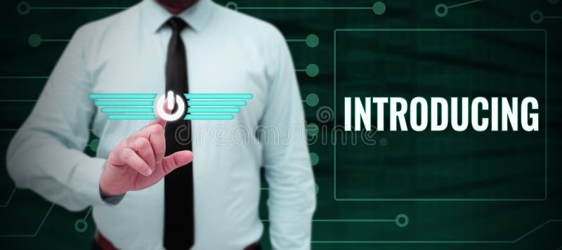 Text Showing Inspiration Introducing. Business Overview Presenting a ...