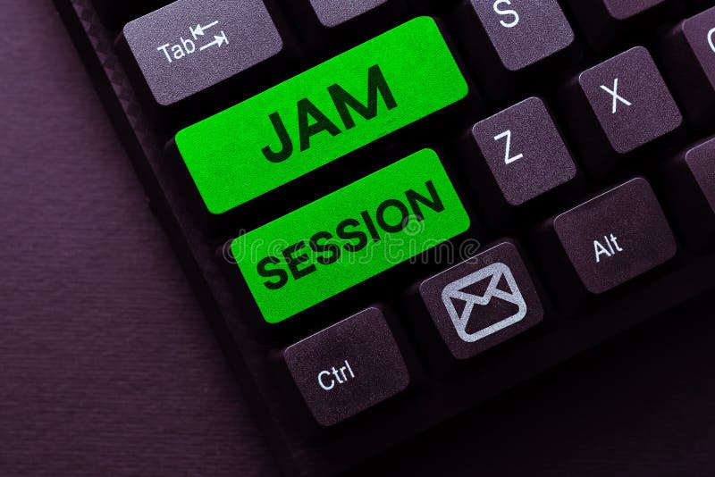 Sign Displaying Jam Session. Concept Meaning Impromptu Performance by a ... Sign Displaying Jam Session. Concept Meaning Impromptu Performance by a ...