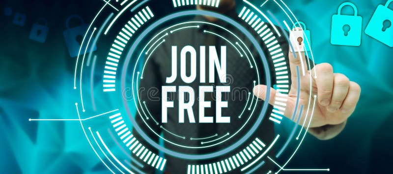 Sign Displaying Join Free. Business Idea the Act or an Instance of ...