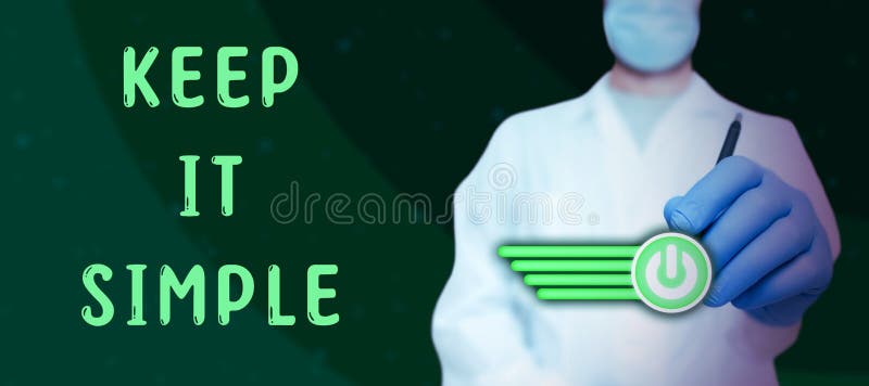 Handwriting Text Keep it Simple. Conceptual Photo Easy To Toss Around ...