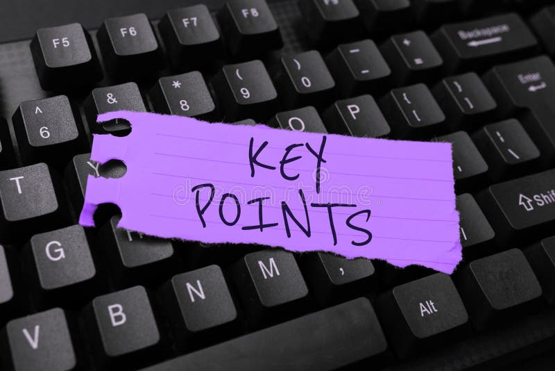 Sign Displaying Key Points. Concept Meaning Most Important Piece of ...