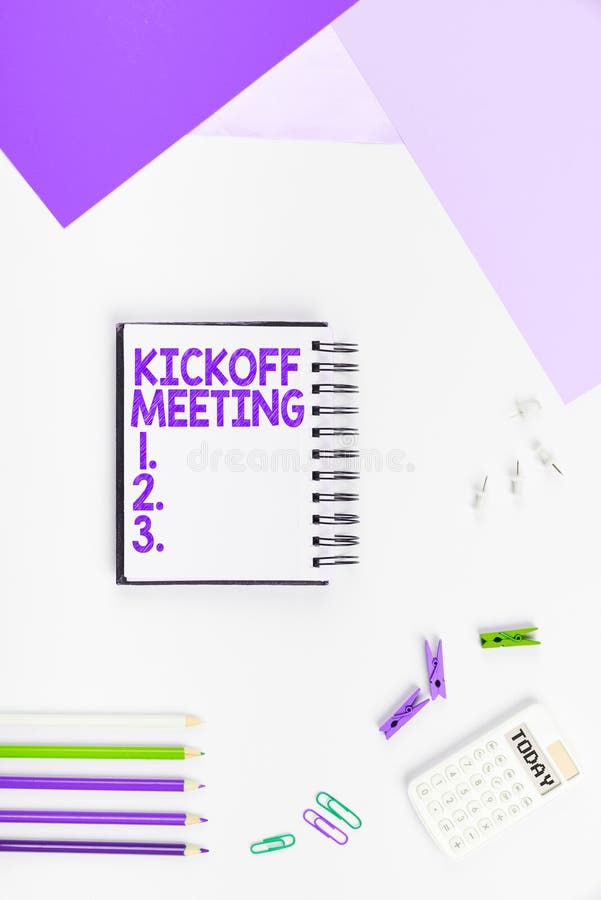 Writing Displaying Text Kickoff Meeting. Internet Concept Special ... Writing Displaying Text Kickoff Meeting. Internet Concept Special ...