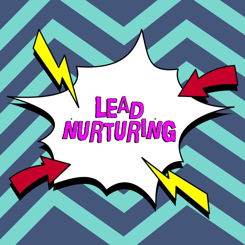 Hand Writing Sign Lead Nurturing. Business Overview Method of Building ...