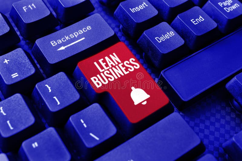 Sign Displaying Lean Business. Business Concept Improvement of Waste ... Sign Displaying Lean Business. Business Concept Improvement of Waste ...