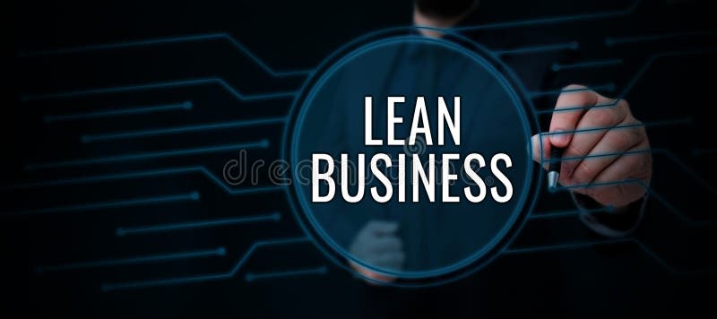 Sign Displaying Lean Business. Business Concept Improvement of Waste ... Sign Displaying Lean Business. Business Concept Improvement of Waste ...