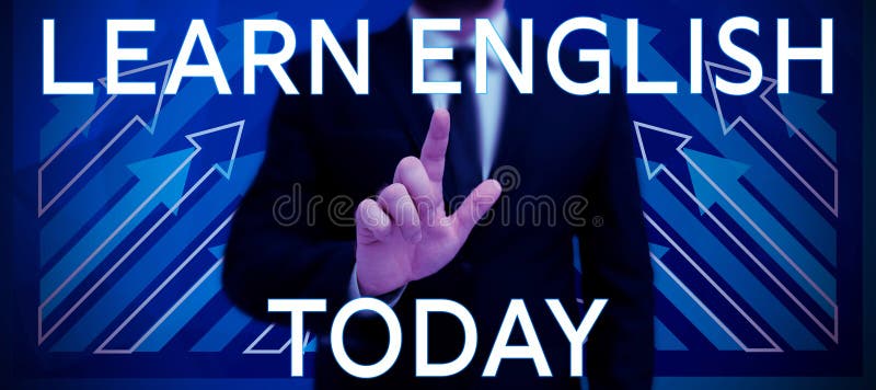 Sign Displaying Learn English Today. Business Overview Gain or Acquire ...