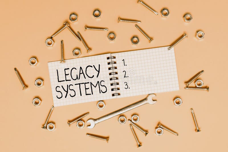 Sign Displaying Legacy Systems. Internet Concept Book or Other ... Sign Displaying Legacy Systems. Internet Concept Book or Other ...