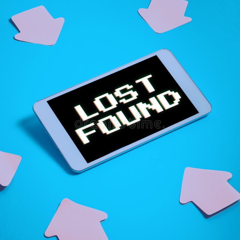 Sign Displaying Lost Found. Business Idea Things that are Left Behind ... Sign Displaying Lost Found. Business Idea Things that are Left Behind ...