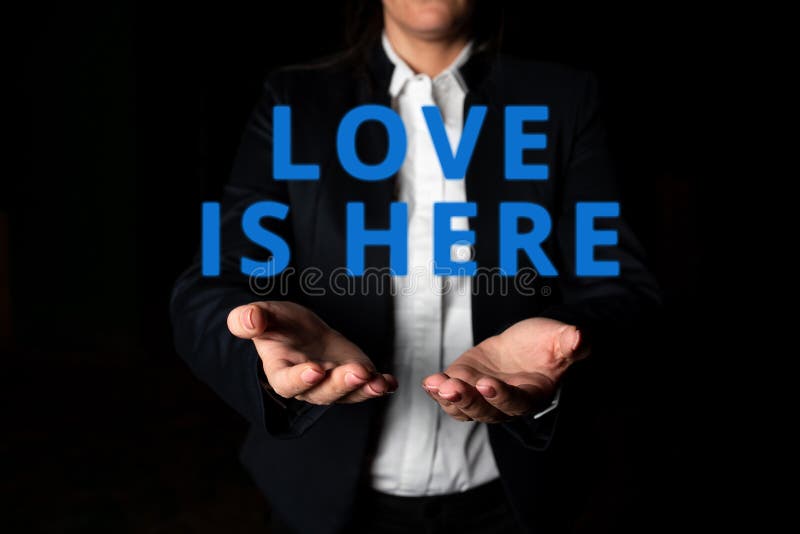 Sign Displaying Love is Here. Conceptual Photo Slow Progress Road To ... Sign Displaying Love is Here. Conceptual Photo Slow Progress Road To ...