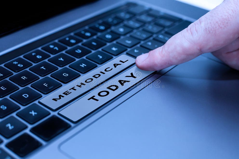 Hand Writing Sign Methodical. Business Concept System of Methods Used ...