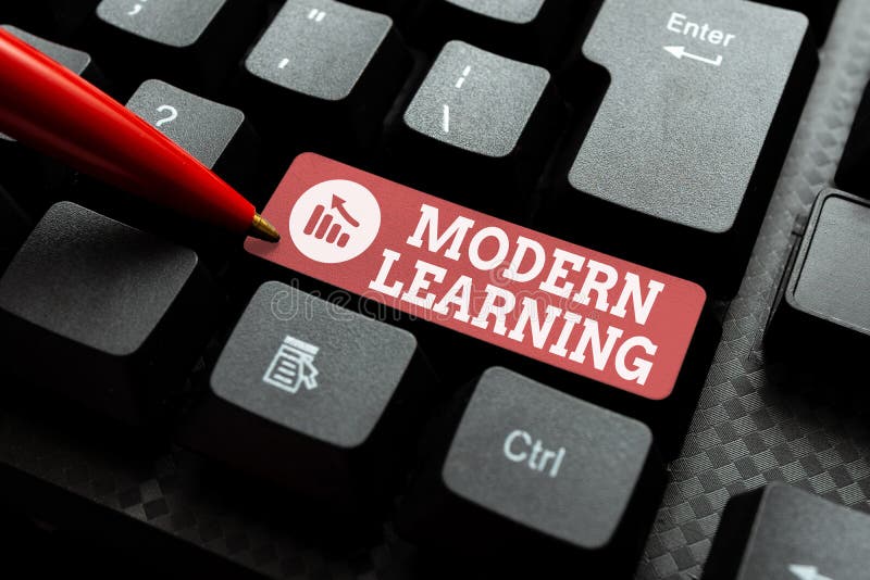 Text Sign Showing Modern Learning. Concept Meaning Flexible and Agile ...