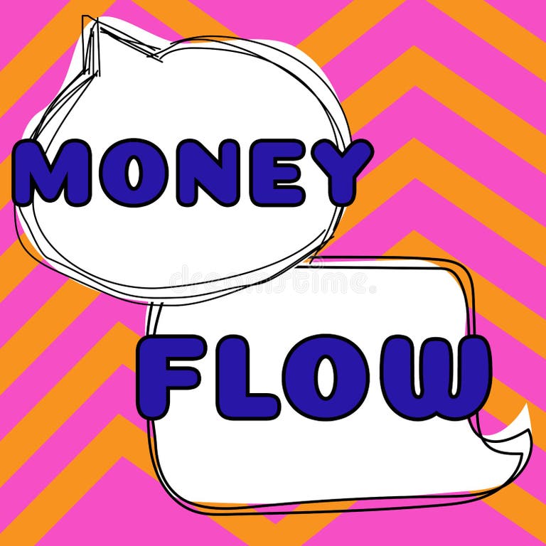 Sign Displaying Money Flow. Business Concept the Increase or Decrease ...