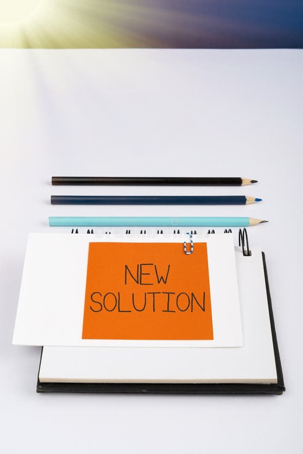 Text Showing Inspiration New Solution. Conceptual Photo Modern ...