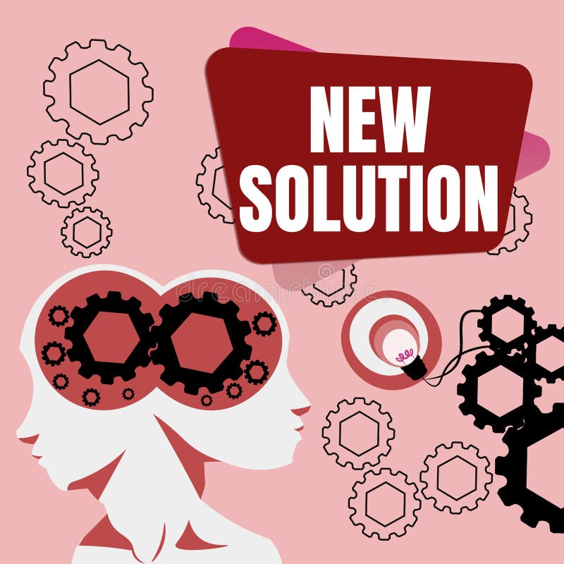 Sign Displaying New Solution. Conceptual Photo Modern Innovation Latest ...