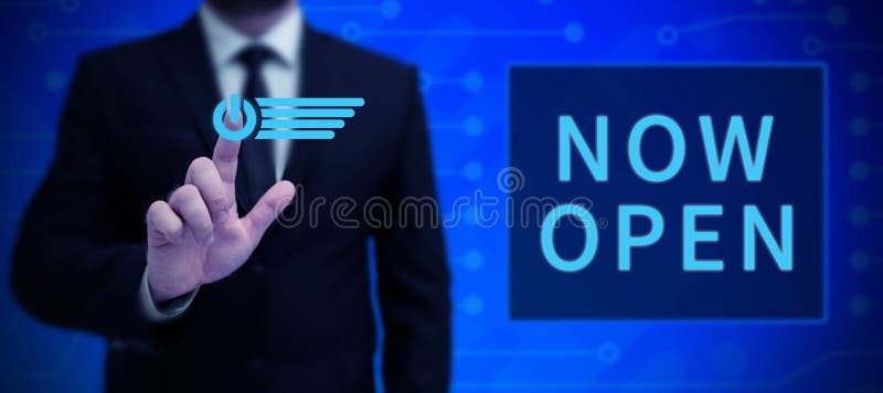 Text Caption Presenting Now Open. Word for Leave Door or Windows Not ...