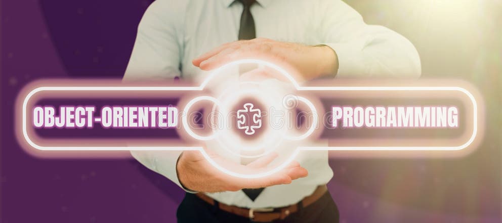 Sign Displaying Object Oriented Programming. Concept Meaning Language Model Objects Rather Than ...