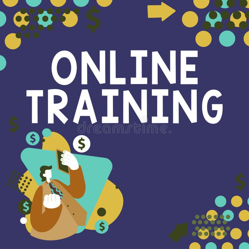Sign Displaying Online Training. Business Concept Certain Skill is only ...