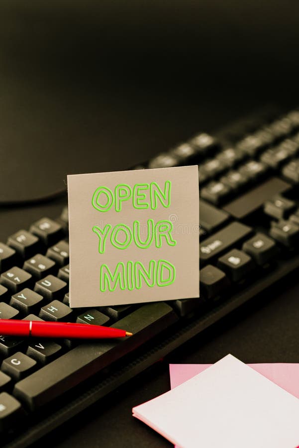Conceptual Caption Open Your Mind. Business Overview To Be Able To ...