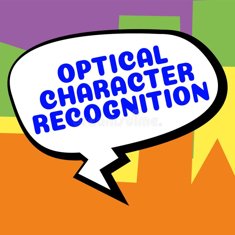 Text Sign Showing Optical Character Recognition Business Approach The
