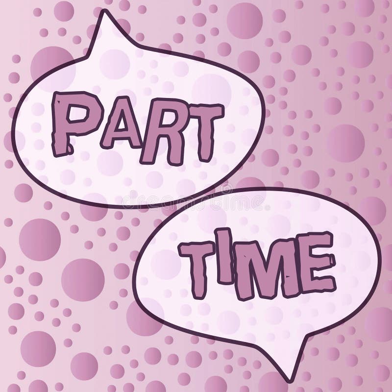 Sign Displaying Part Time. Business Approach a Work or Job that is Not ... Sign Displaying Part Time. Business Approach a Work or Job that is Not ...