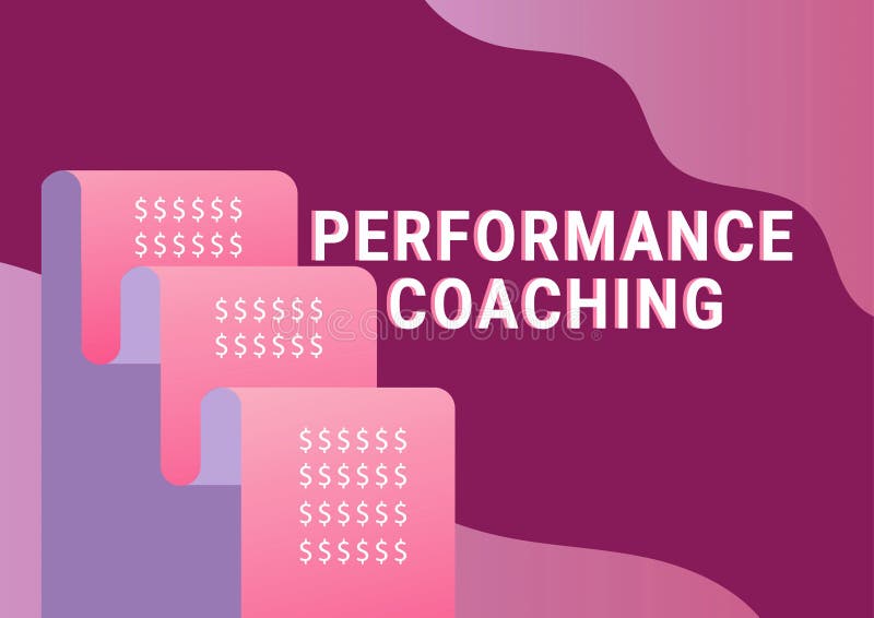 Sign Displaying Performance Coaching. Concept Meaning Facilitate the ...