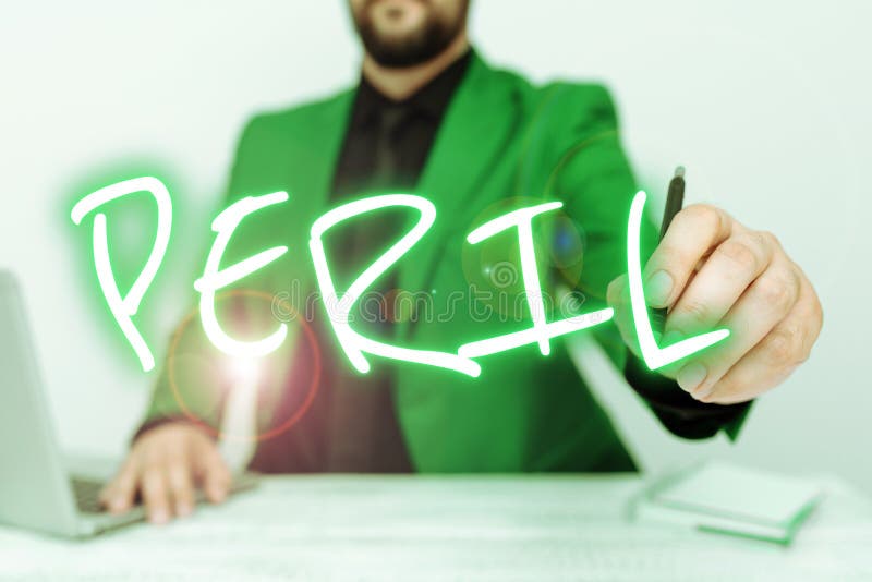 Sign Displaying Peril. Word Written on Indicates Something Extremely ...