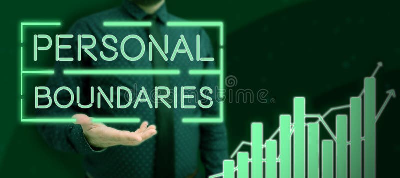 Sign Displaying Personal Boundaries. Word Written on Something that ...
