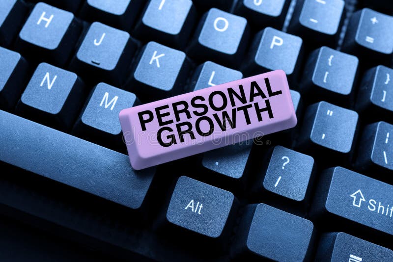 Sign Displaying Personal Growth. Business Overview Improve Develop Your ...