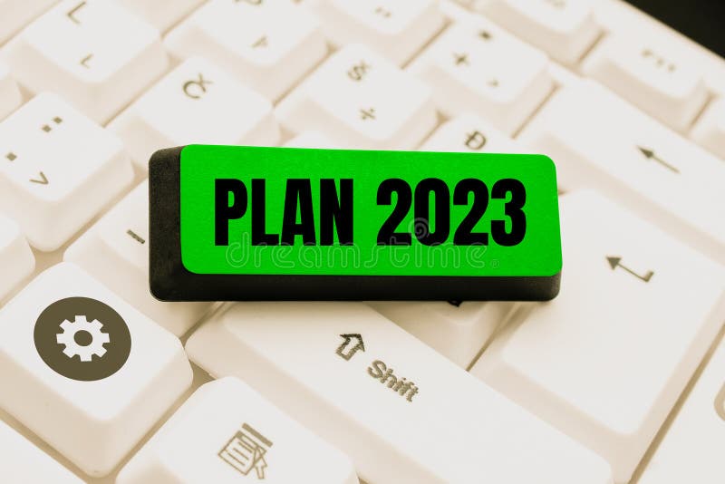 Hand Writing Sign Plan 2023. Internet Concept Detailed Proposal for ...