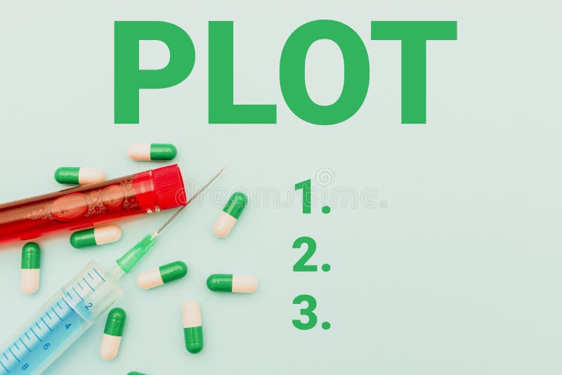 Sign Displaying Plot Conceptual Photo Sequence Of Events Inside A