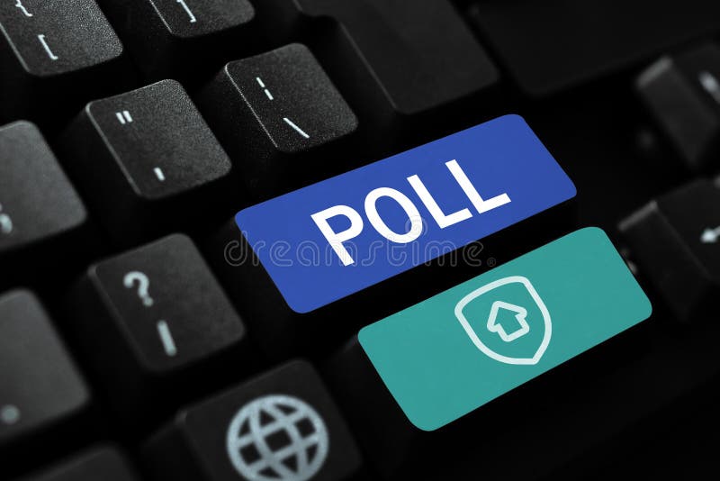 Handwriting Text Poll. Business Approach Record of the Number of Votes ...