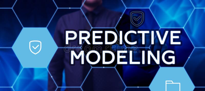 Sign Displaying Predictive Modeling. Business Overview Maintenance ...